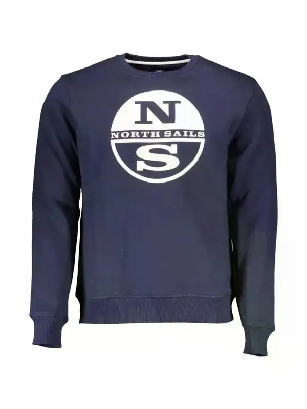 NORTH SAILS Logo-detail Crew Neck Sweater - Blue