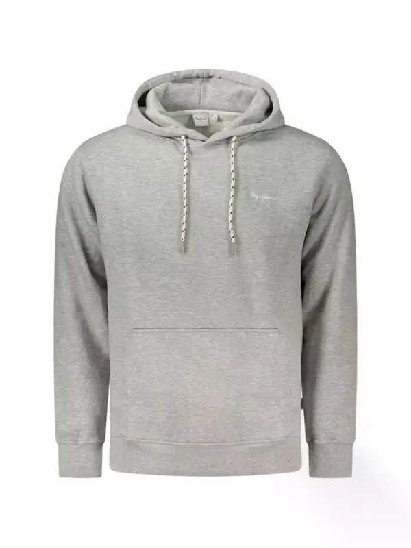 Pepe Jeans Logo-embroidered Hoodie - Grey
