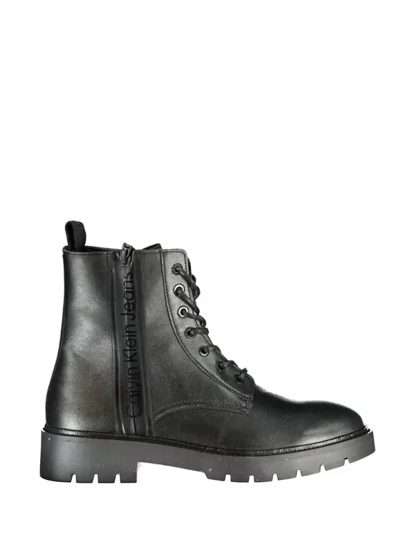Calvin Klein Lace-up Combat Boots - Black