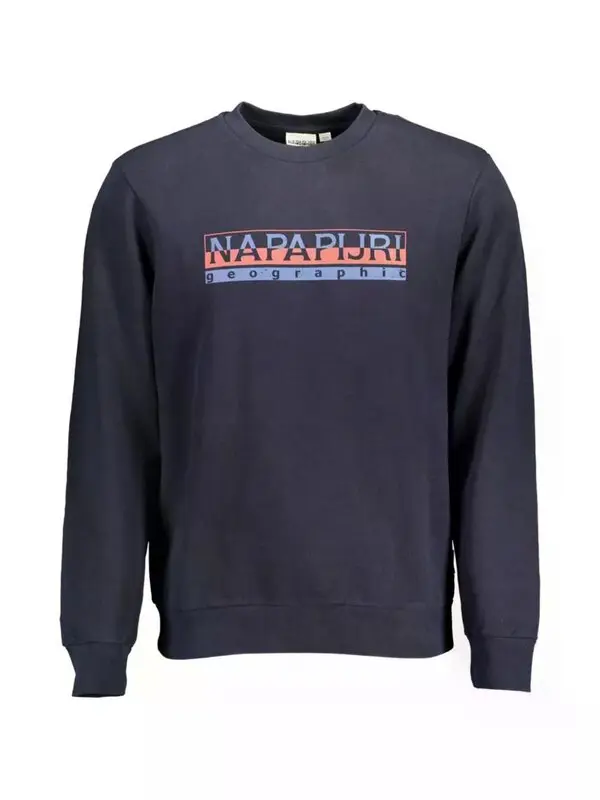 NAPAPIJRI Logo-print Crew-neck Sweater - Blue