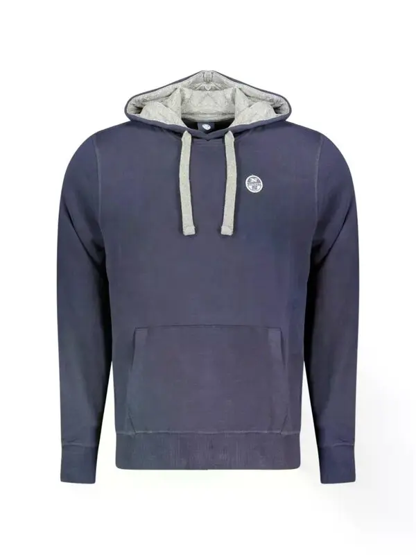 NORTH SAILS Logo-patch Drawstring Hoodie - Blue