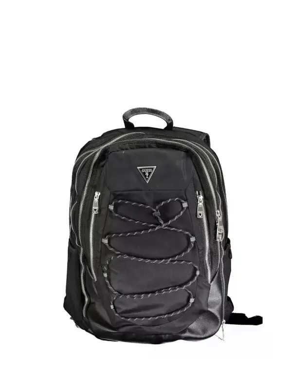Guess Logo-plaque Backpack - Black