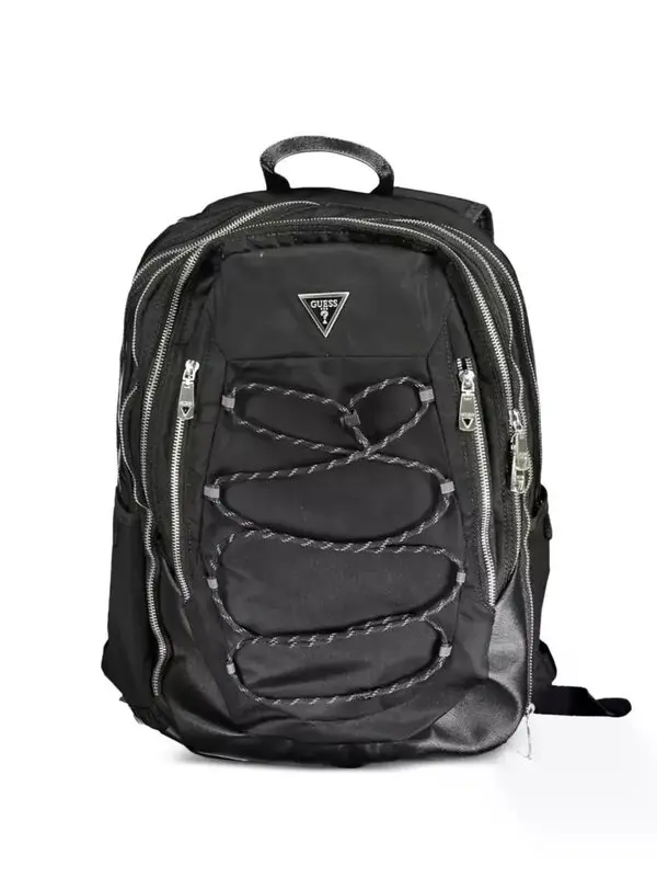 Guess Logo-plaque Backpack - Black