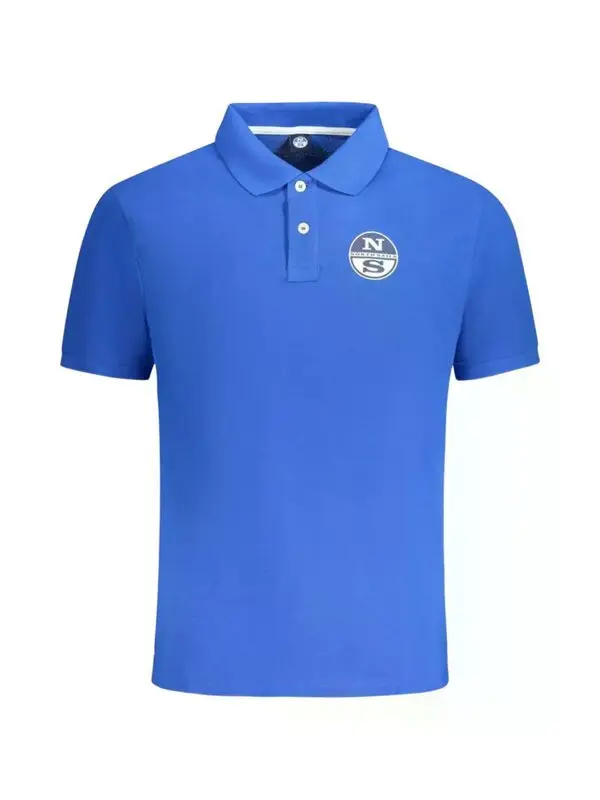 NORTH SAILS Logo-patch Piqué Polo Shirt - Blue