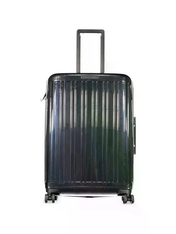 PIQUADRO Ribbed Glossy Trolley - Black