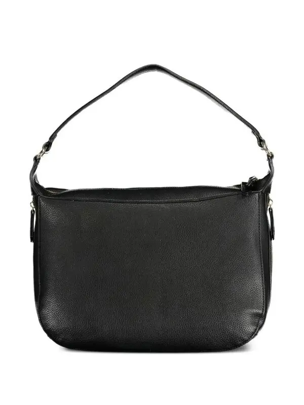 MARIO VALENTINO Pebbled-effect Shoulder Bag - Black
