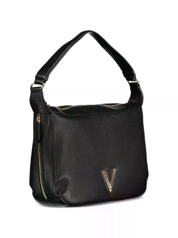 MARIO VALENTINO Pebbled-effect Shoulder Bag - Black