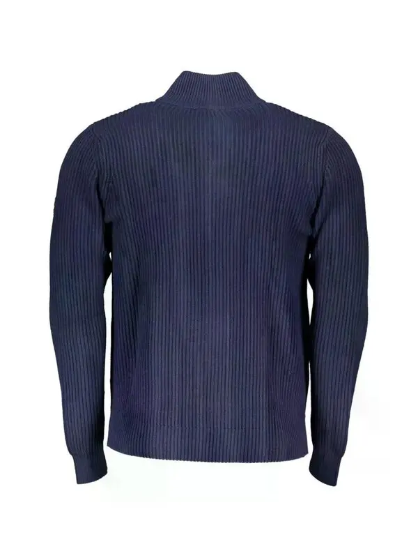 NORTH SAILS Ribbed-knit Zip-up Cardigan