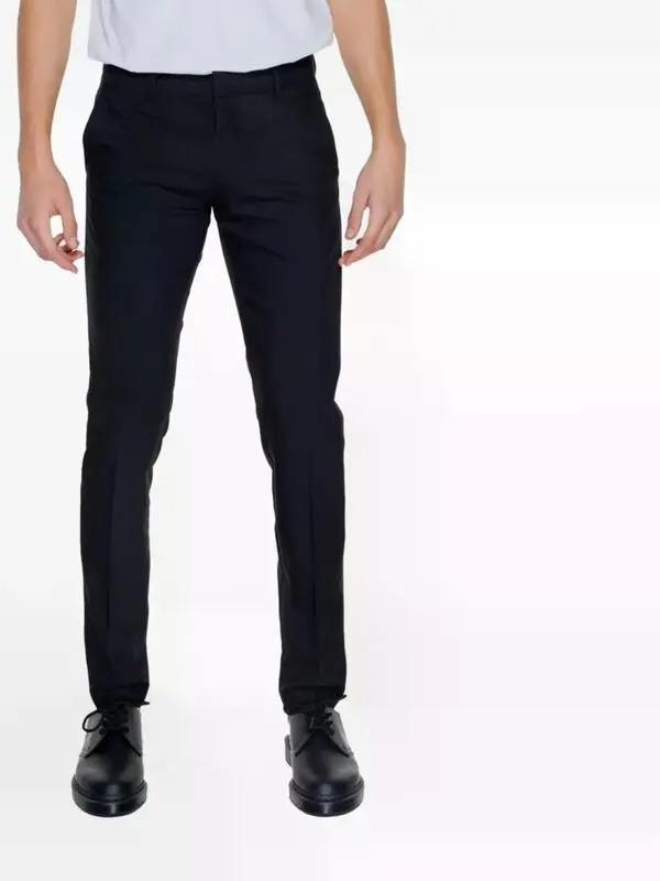 ANTONY MORATO Side-stripe Slim-fit Trousers - Black