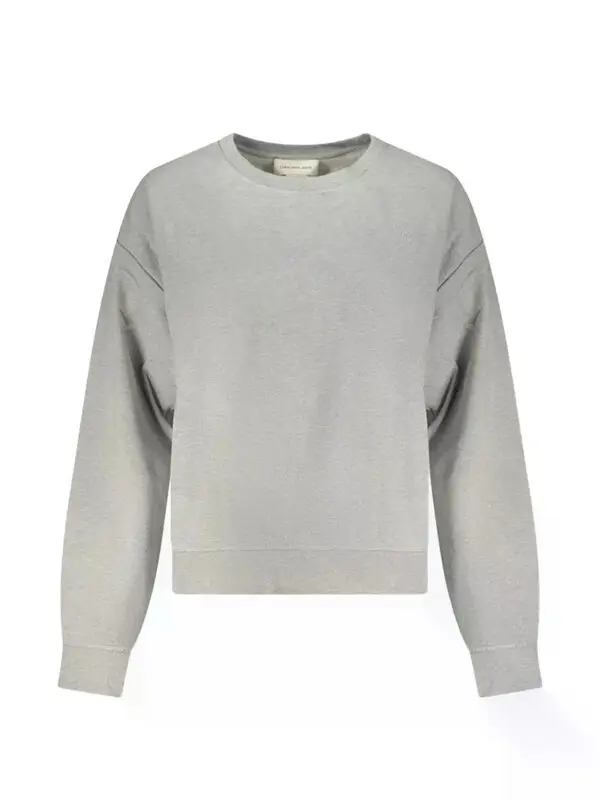 Calvin Klein Relaxed Monogram Fleece Sweatshirt - Grey