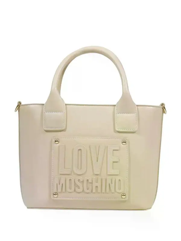 Moschino Logo-patch Tote - Neutrals