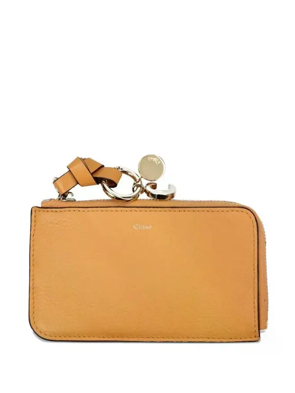 Chloé Alphabet Leather Wallet - Orange