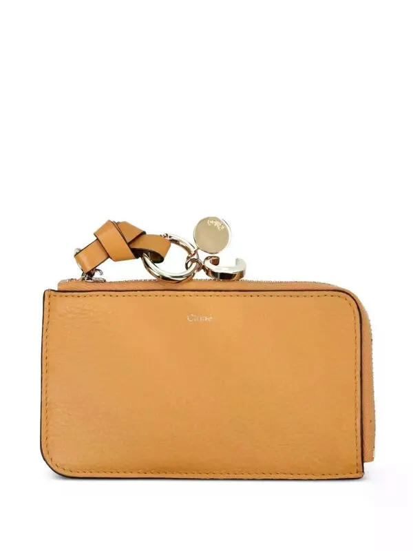 Chloé Alphabet Leather Wallet - Orange