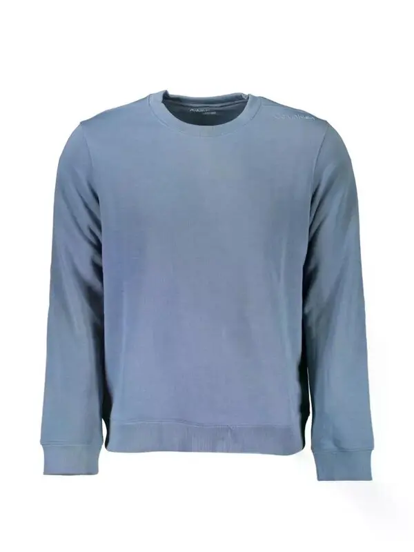 Calvin Klein Logo-detail Crew-neck Sweater - Blue