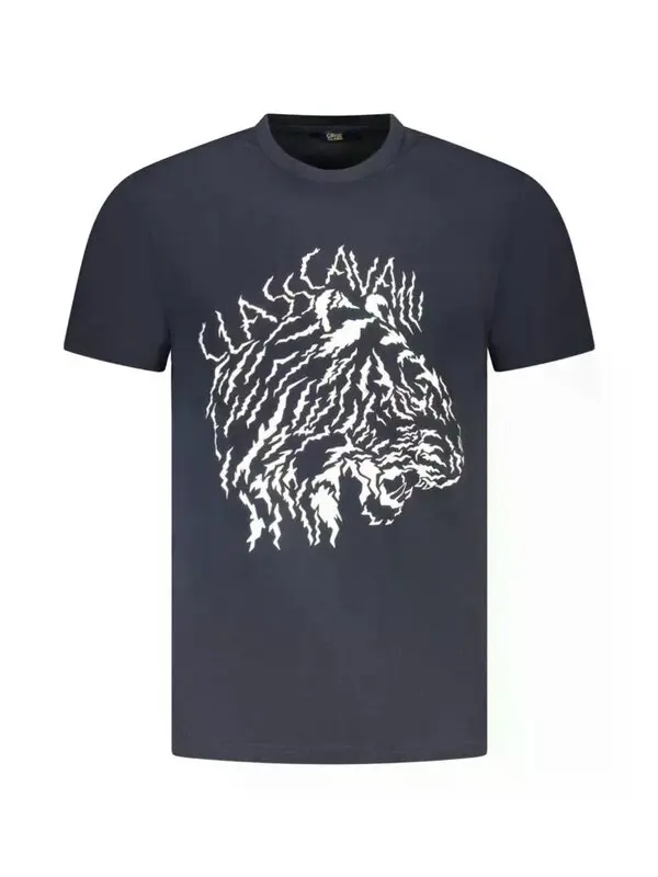 Roberto Cavalli Tiger-print T-shirt - Blue