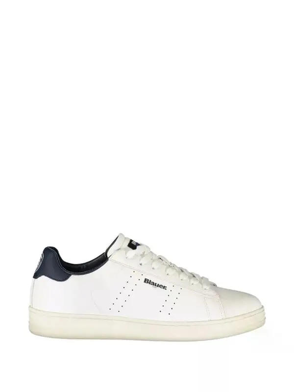BLAUER. Leather Sneakers - White