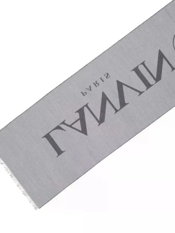 LANVIN Logo-print Silk Scarf