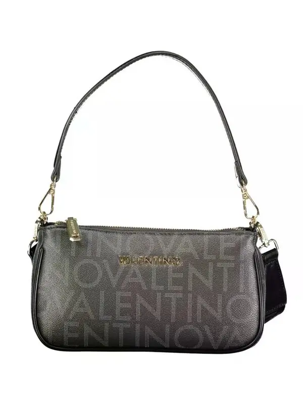 MARIO VALENTINO Logo-print Shoulder Bag - Black