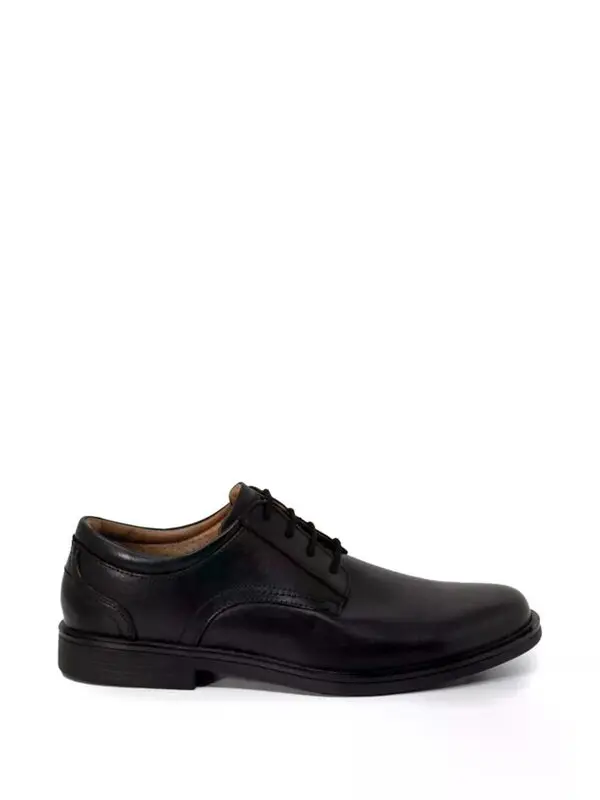 Clarks Leather Derby Shoes - Black