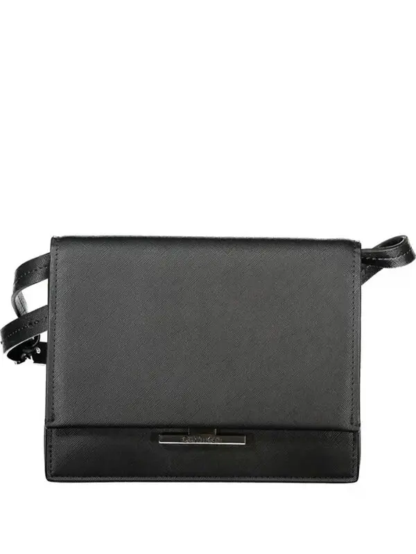 Calvin Klein Foldover Cross-body Bag - Black