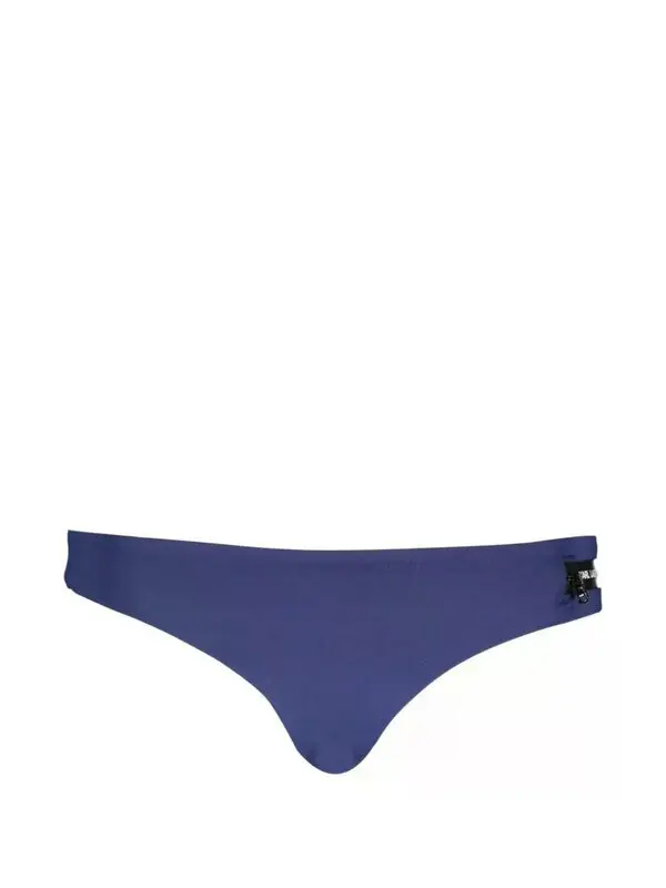 Karl Lagerfeld Logo-tape Bikini Bottoms - Blue