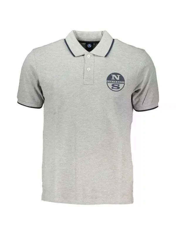 NORTH SAILS Logo-print Cotton Polo Shirt - Grey