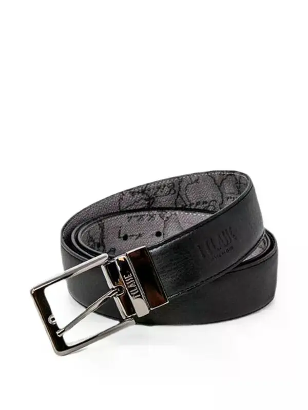ALVIERO MARTINI 1° CLASSE Reversible Leather Belt - Black