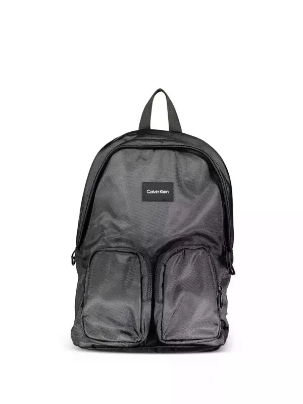 Calvin Klein Logo-patch Backpack - Black