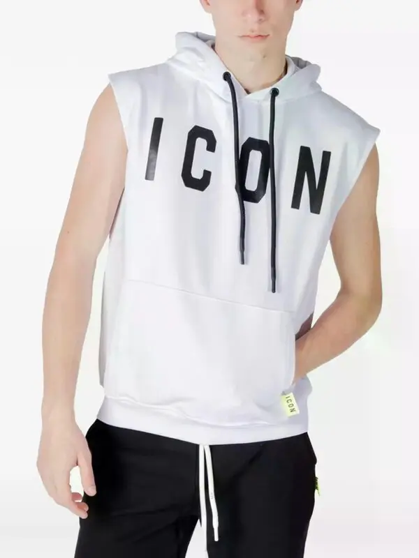 ICON BRAND Drawstring Sleeveless Hoodie
