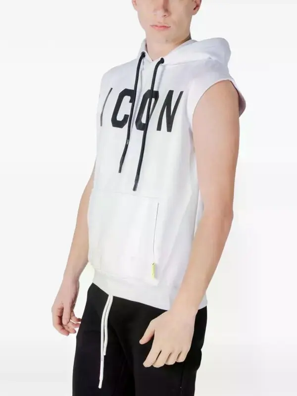 ICON BRAND Drawstring Sleeveless Hoodie