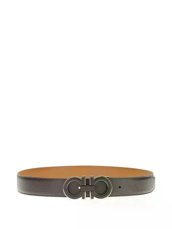 FERRAGAMO Gancini Reversible Belt - Brown