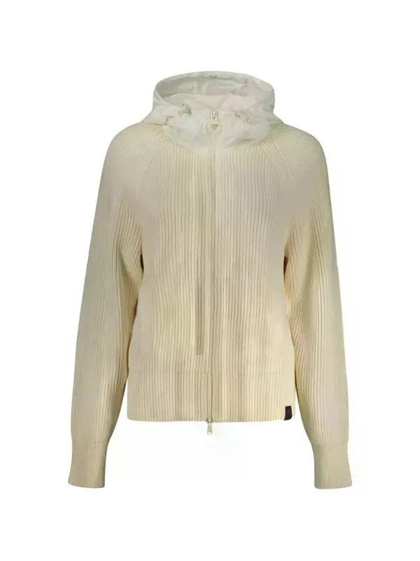 NORTH SAILS Ribbed-knit Hooded Cardigan