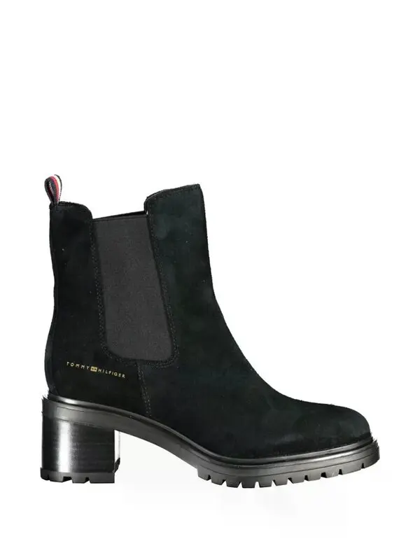 Tommy Hilfiger Suede Chelsea Boots - Black