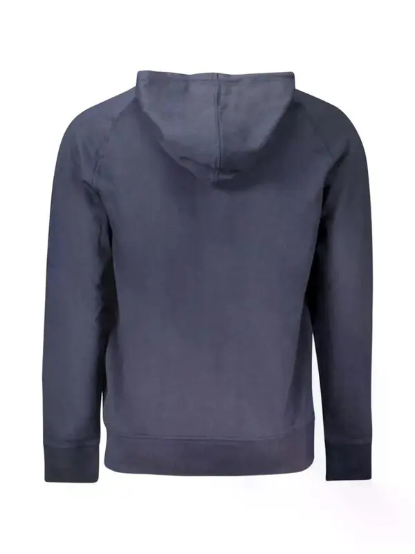 Timberland Exeter River Logo-embroidered Zip-up Cotton Hoodie - Blue