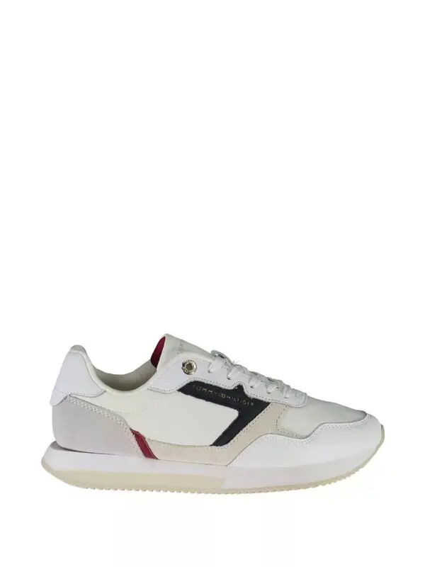Tommy Hilfiger Panelled Leather Sneakers - White