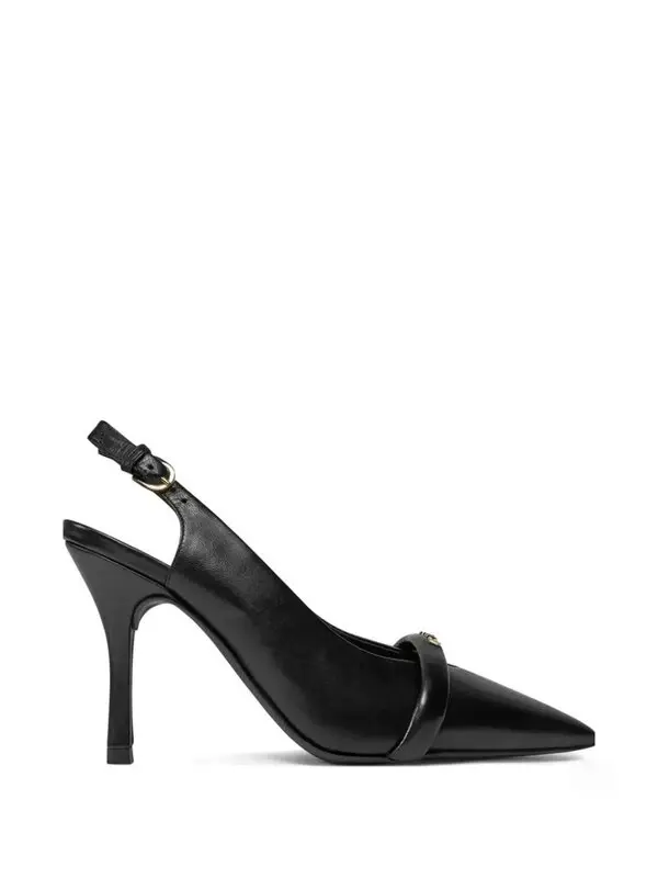 Furla Leather Heeled Sandals - Black