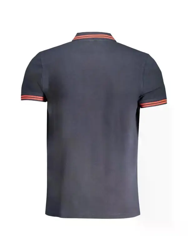 Roberto Cavalli Tipped Polo Shirt - Blue