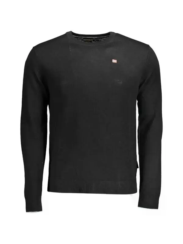 NAPAPIJRI Logo-patch Crew-neck Sweater - Black