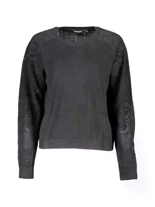 Desigual Lace-panelled Jumper - Grey