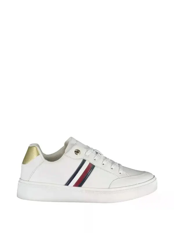 Tommy Hilfiger Tricolour-stripe Sneakers - White