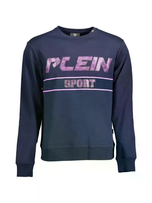 PLEIN SPORT Logo-print Crew-neck Sweatshirt - Blue