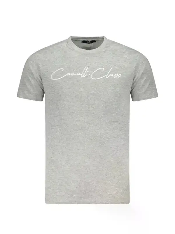 Roberto Cavalli Logo-print Short-sleeve T-shirt - Grey