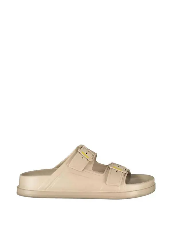 BLAUER. Buckled Flat Sandals - Neutrals