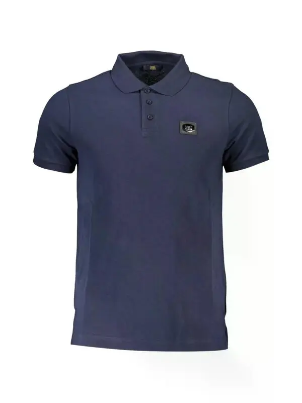 Roberto Cavalli Logo-patch Polo Shirt - Blue