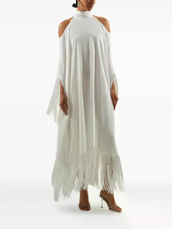 TALLER MARMO Divina Fringe-trimmed Kaftan Dress
