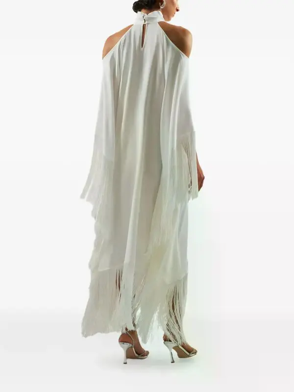 TALLER MARMO Divina Fringe-trimmed Kaftan Dress