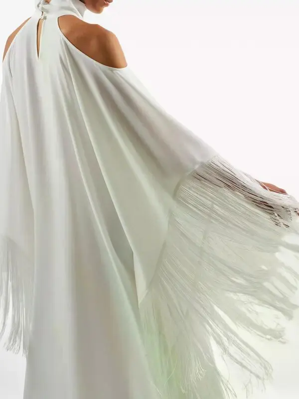 TALLER MARMO Divina Fringe-trimmed Kaftan Dress