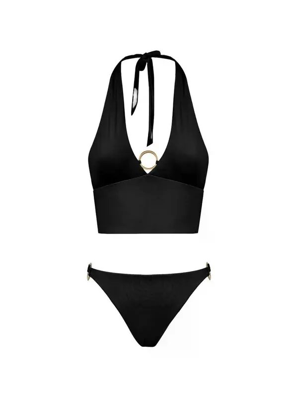 TALLER MARMO Ring-detail Bikini - Black
