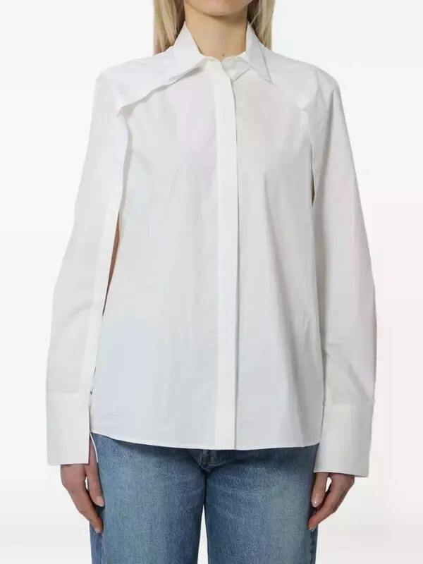 Federica Tosi Open-sleeve Shirt - White