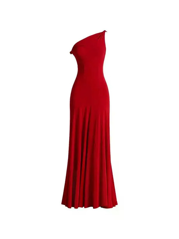 Alice + Olivia Noelia Twist-detail Maxi Dress - Red